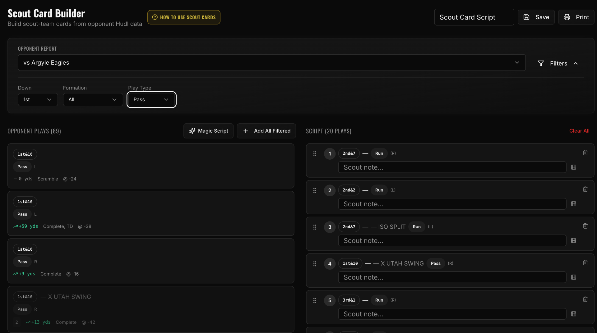 Game-ready football intelligence — built for coaches who want an edge.