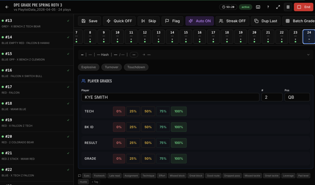 Game-ready football intelligence — built for coaches who want an edge.